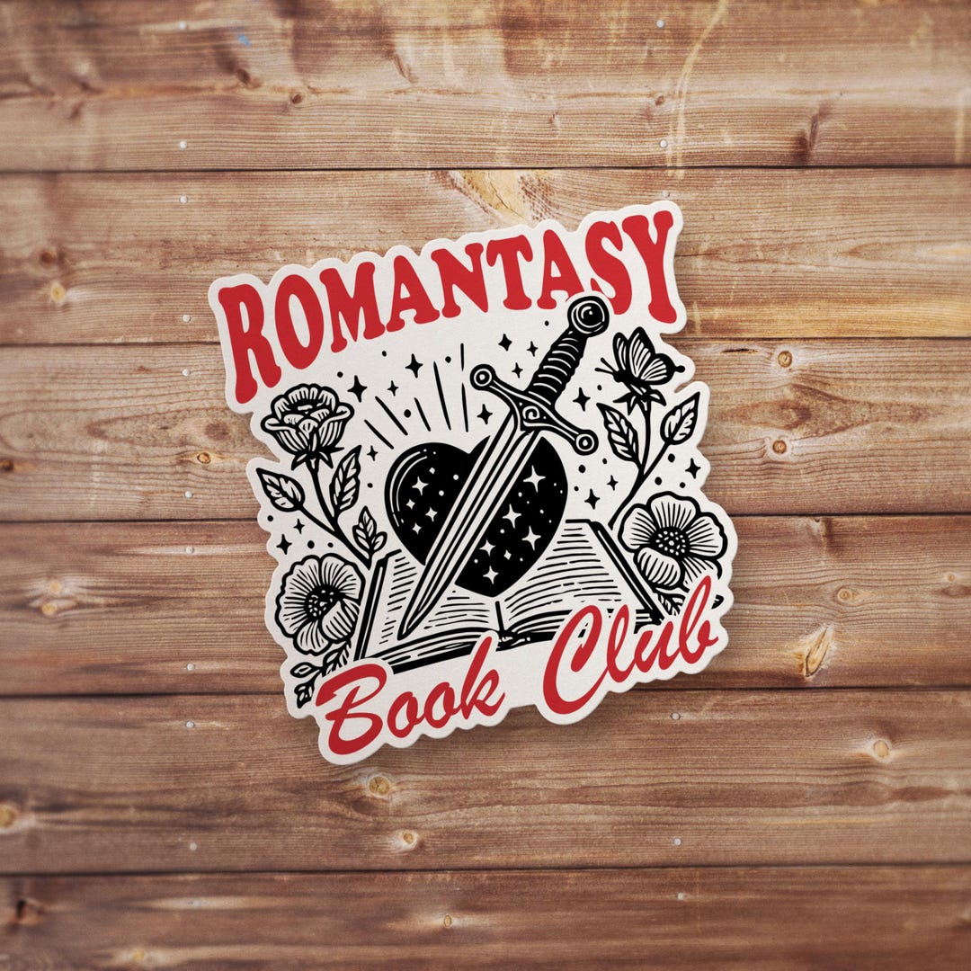 Romantasy Book Club Sticker – Fantasy Romance Vinyl Decal – Perfect for ...