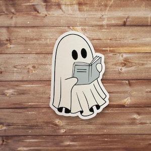Reading Ghosts Vinyl Stickers, Booktok Sticker, Waterproof Vinyl ...