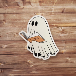 Reading Ghosts Vinyl Stickers, Booktok Sticker, Waterproof Vinyl ...