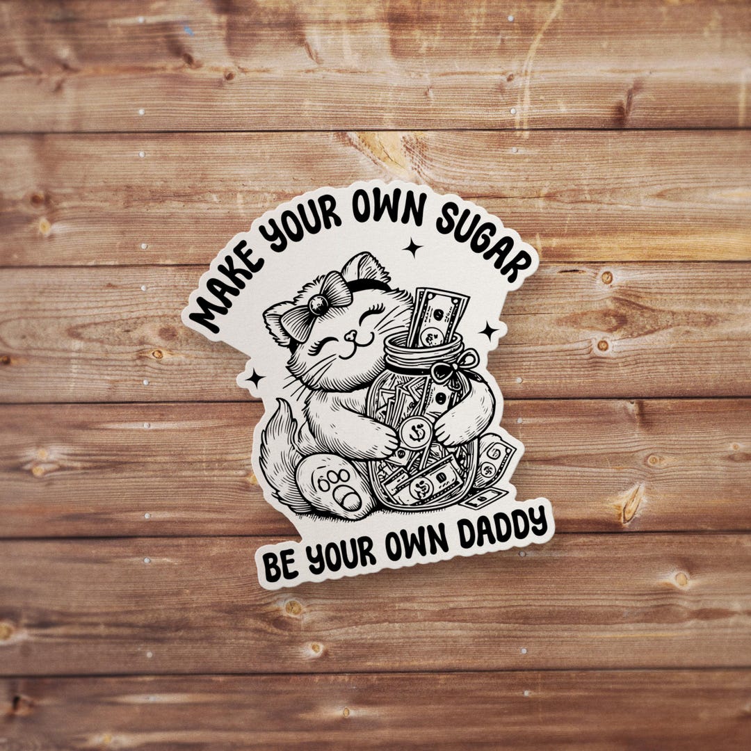 Sugar Daddy Meme Sticker, Funny Sticker, Funny Meme Decal for Water ...