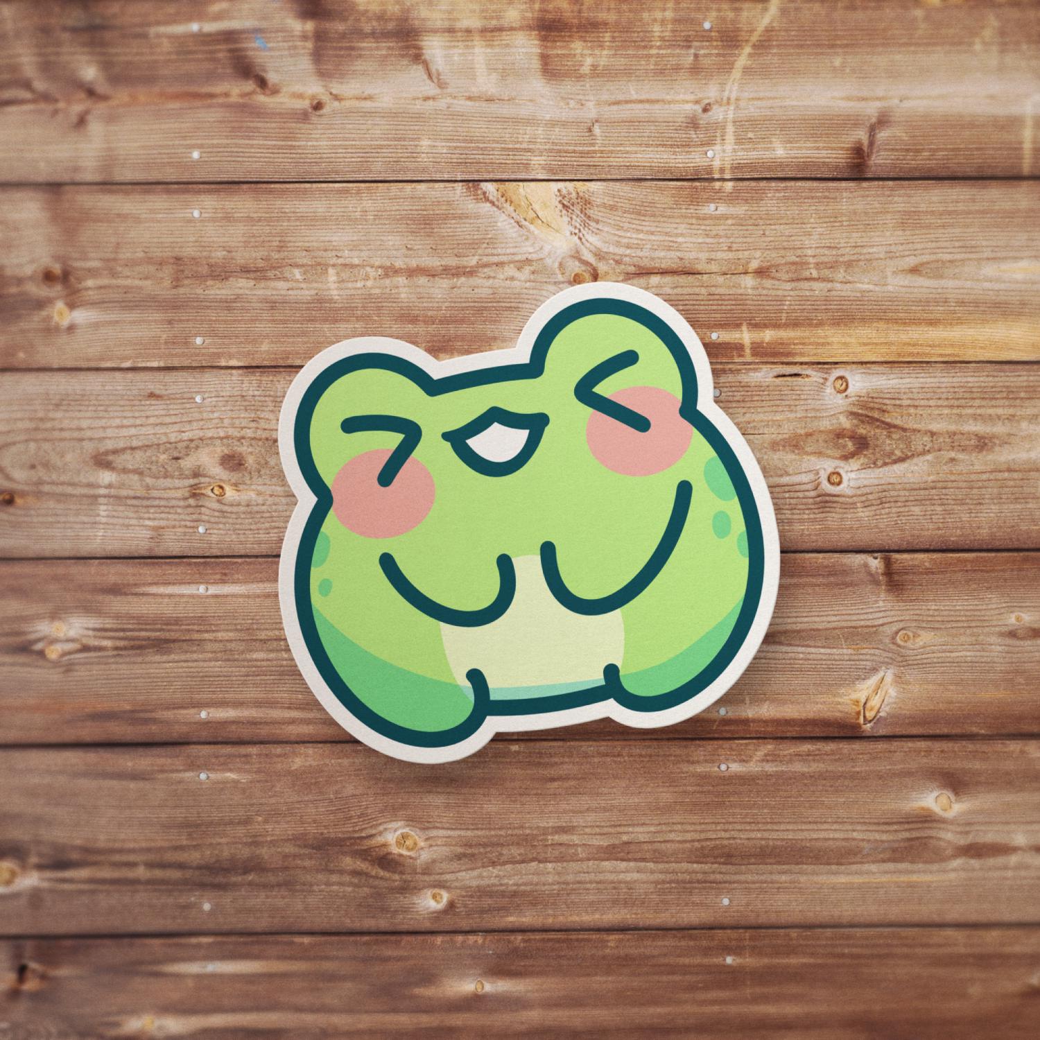 Frog Sticker Pack – Cute Funny Frog and Toad Doodle Vinyl Stickers for ...