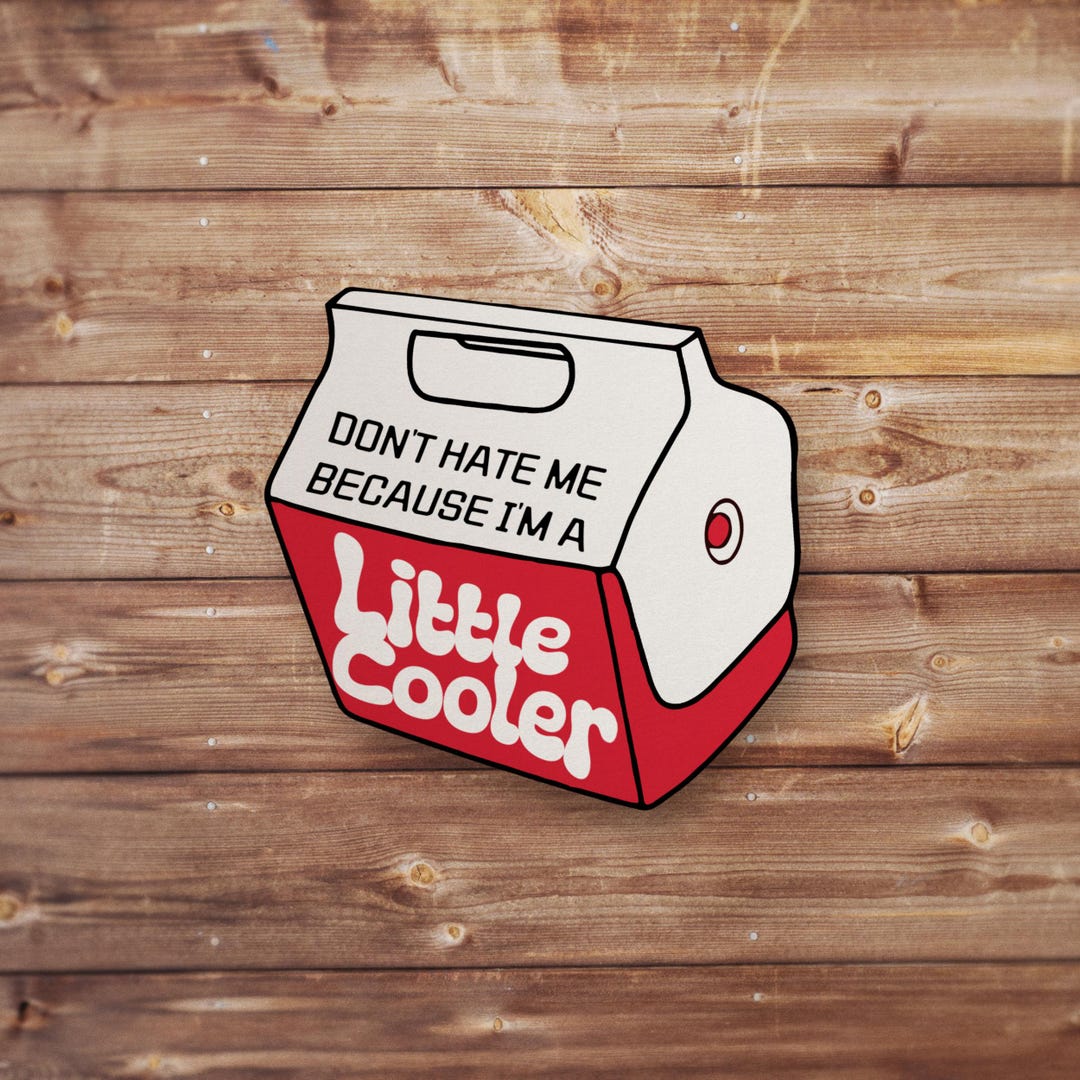 Little Cooler Meme Sticker, Funny Sticker, Funny Meme Decal for Water ...
