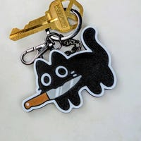 Funny Cat Keychain – 3D Printed Cat Play Ball Fidget Sensory Toy for ...