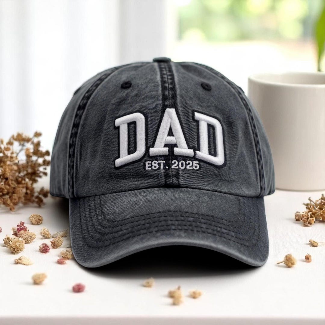 Custom Embroidered Grandpa Cap, Vintage Dad Hat, Gift for New Dad - Etsy