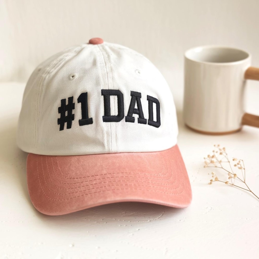 Embroidered Number 1 Dad Embroidered Cap #1 Dad Cap #1 Dad Hat # 1 Dad ...