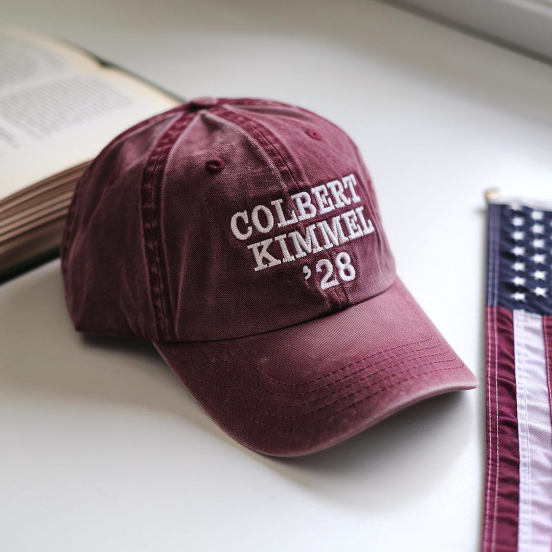 Embroidered Jimmy Kimmel Hat : Colbert Kimmel 2028, Protect Late Night ...