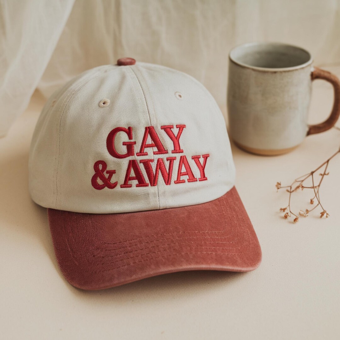 Embroidered Gay and Away Trucker Cap, Under the Tuscan Sun Reference ...