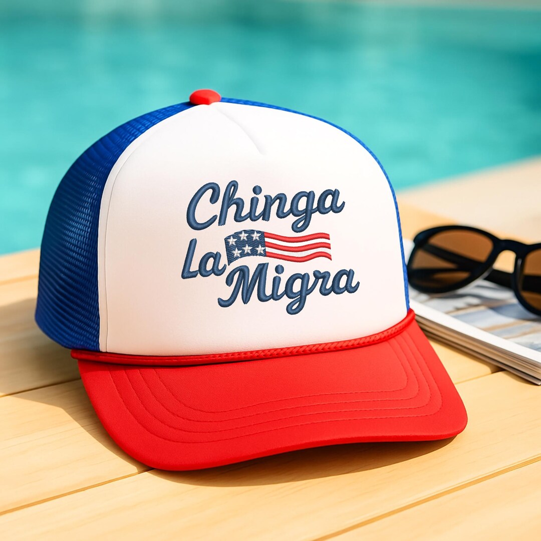 Embroidered Chinga La Migra Hat, Chinga La Migra Cap, Abolish Ice ...