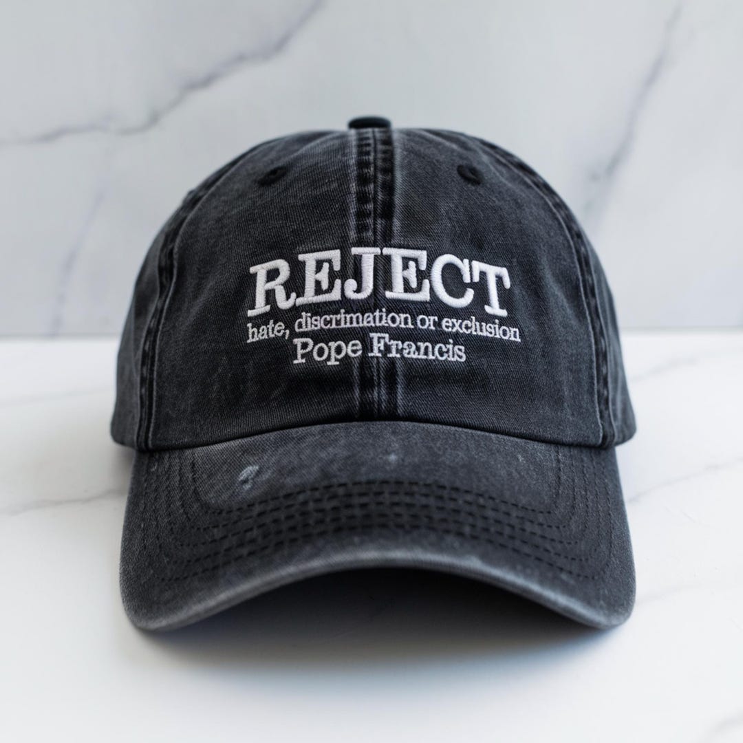Embroidered Pope Francis Hat, Caps, Religious Gift, Social Justice ...