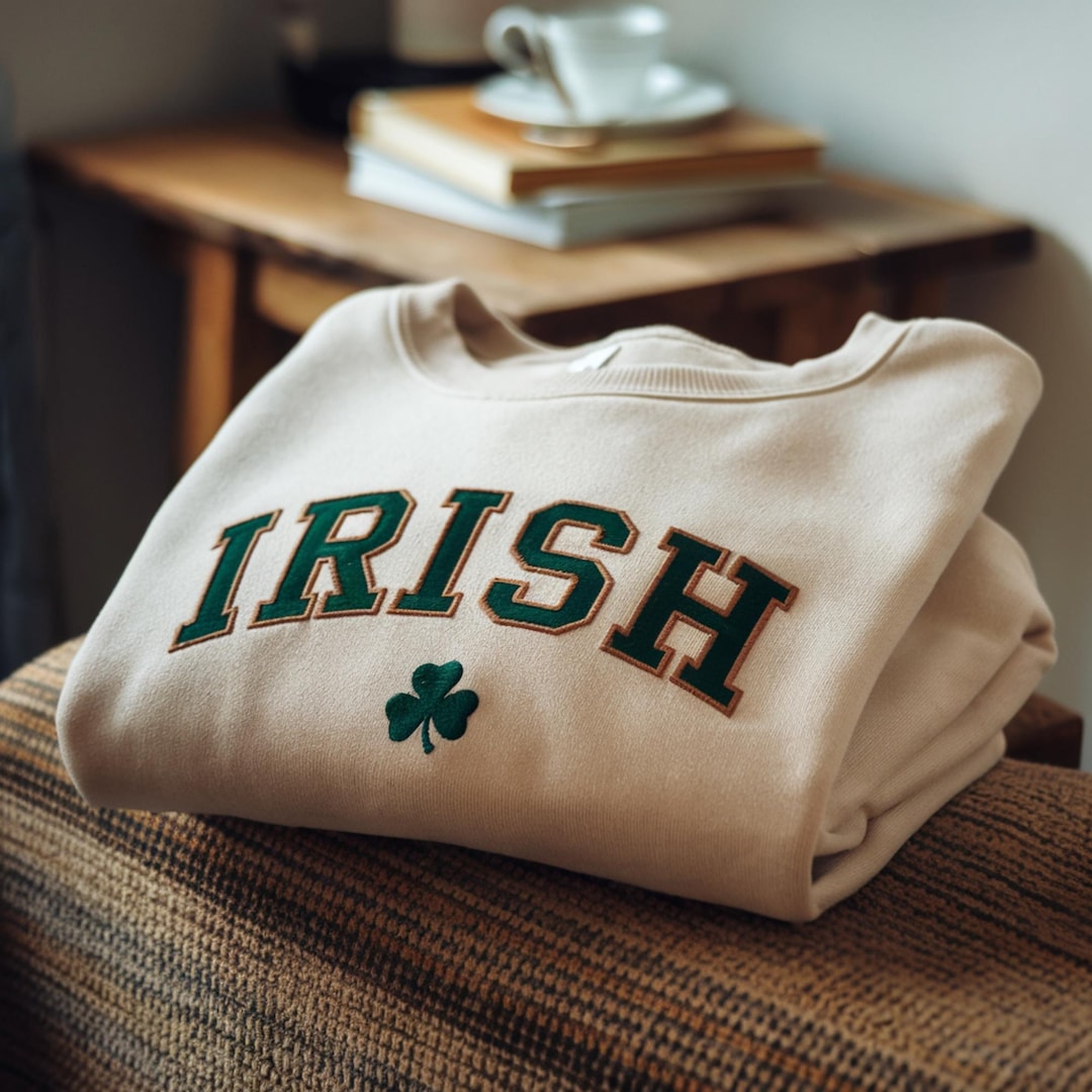 Irish Embroidered Sweatshirt, St Patricks Day Sweatshirt, Irish ...