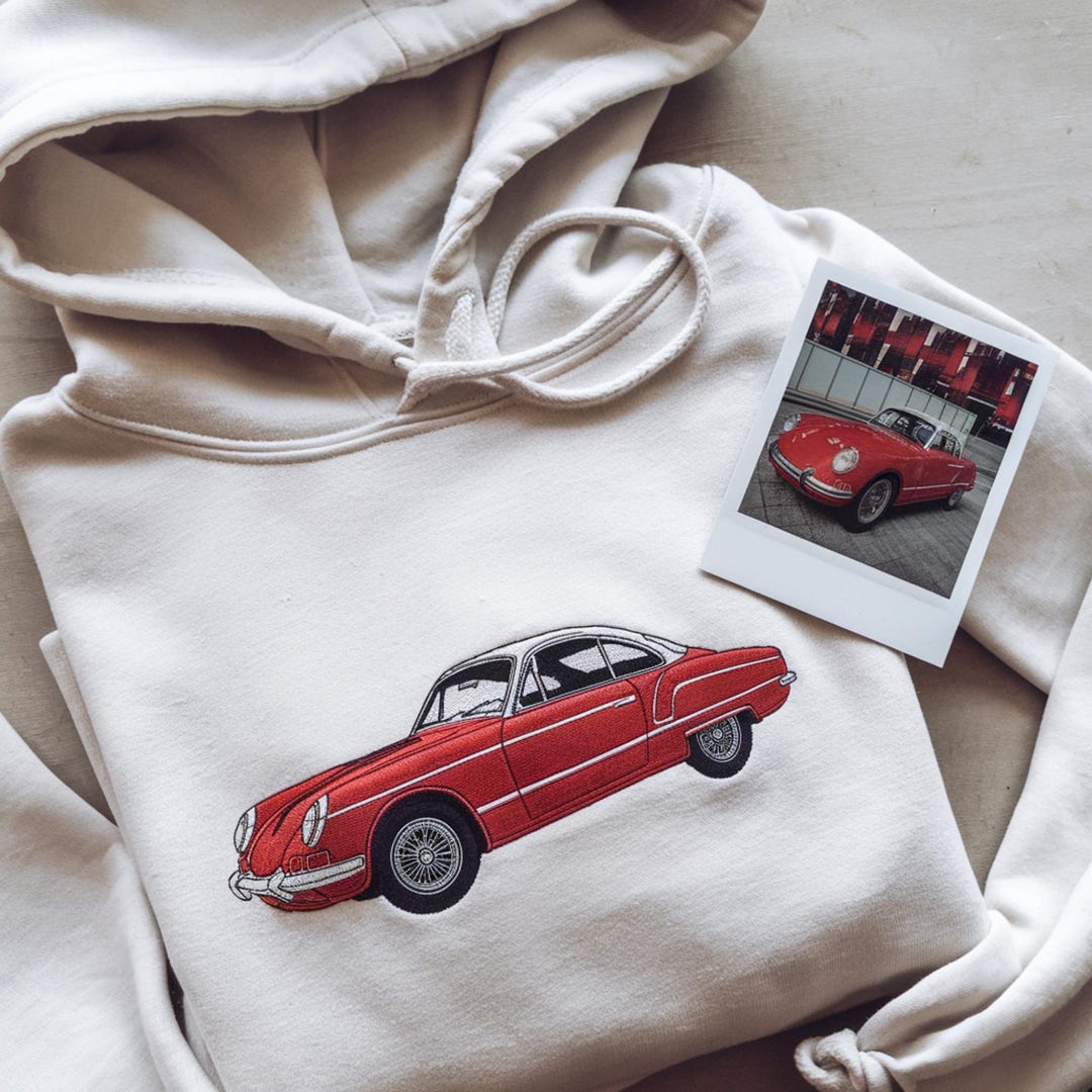 Custom Embroidered Car Hoodie, Personalized Dad Gift - Etsy