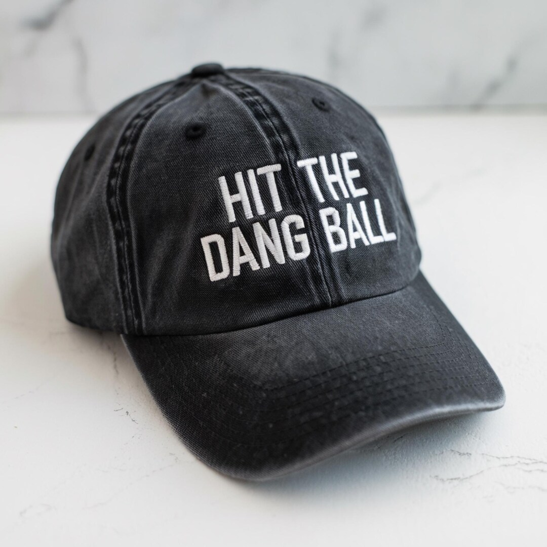 Embroidered Hit the Dang Ball Hat, Caps - Etsy