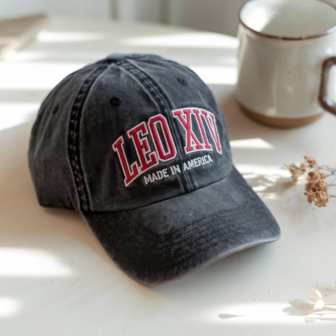 Embroidered Pope Leo XIV Hat First American Pope Robert Prevost ...