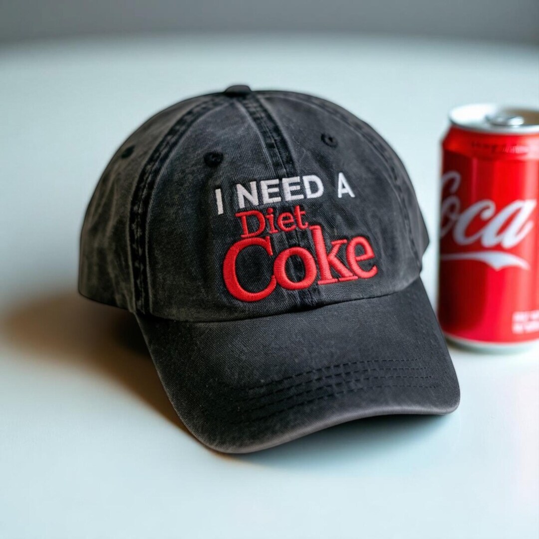 Embroidered I NEED A DIET COKE Hat, Trendy Hat, Diet Coke Bottles, Gift ...