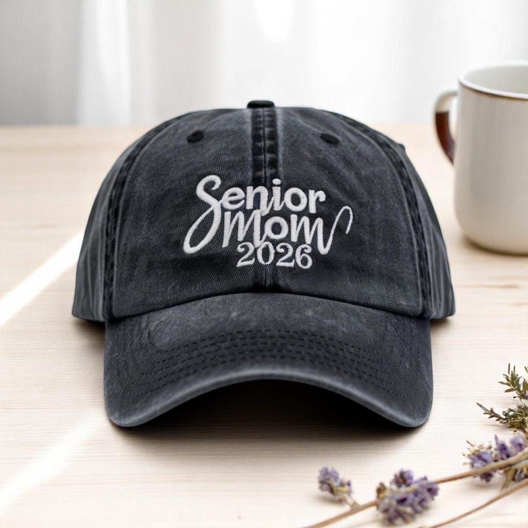 Embroidered Senior Mom 2026 Hat, Class of 2026 Hat, Senior Hat ...