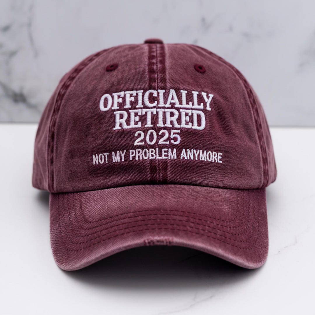 Embroidered Funny Retirement Hat, Retirement Gift for Women, Retirement ...