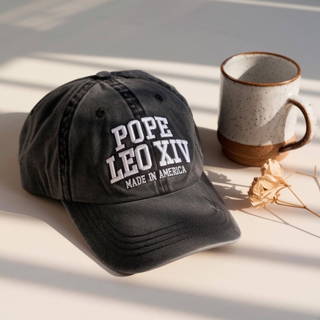 Embroidered Pope Leo XIV Hat First American Pope Robert Prevost ...
