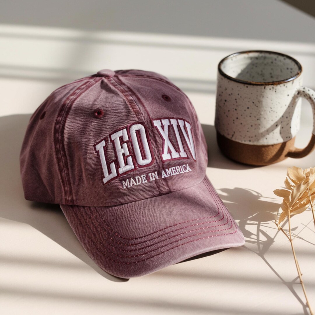 Embroidered Pope Leo XIV Hat First American Pope Robert Prevost ...