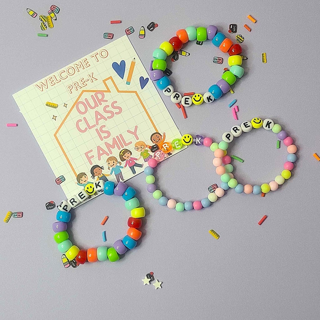 Our Class is a Family Bracelet, First Day of School Preschool Bracelet ...