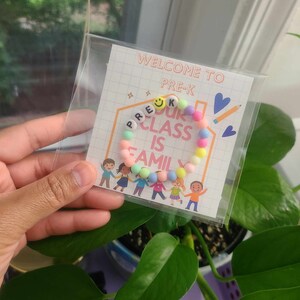 Our Class is a Family Bracelet, First Day of School Preschool Bracelet ...