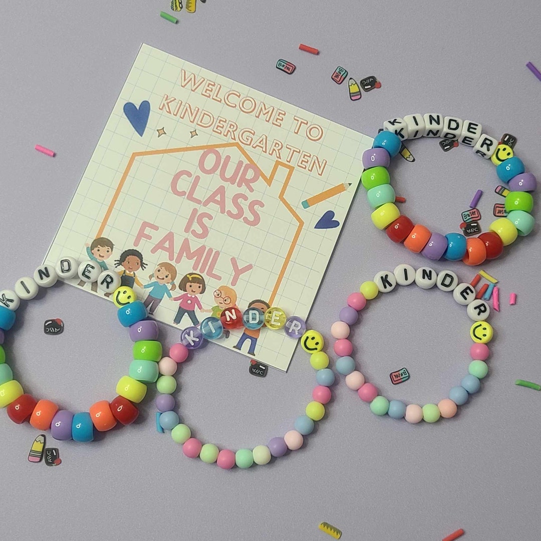Our Class is a Family Bracelet, First Day of School Kindergarten ...