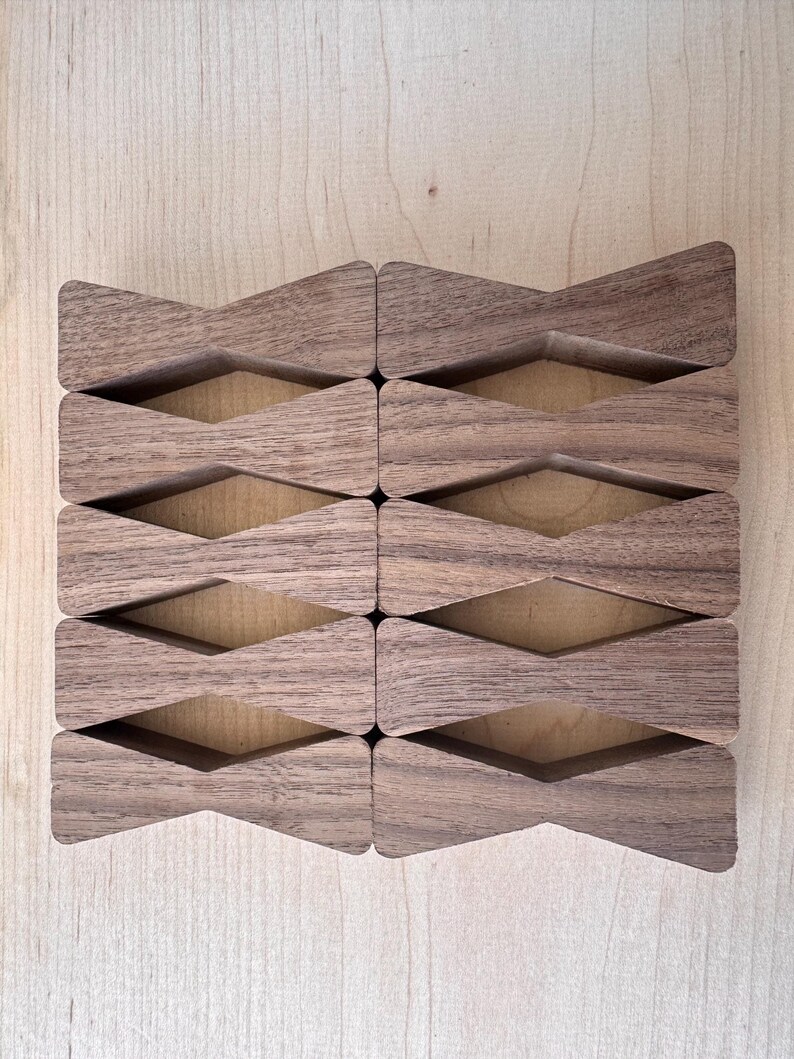 Walnut Wood Bow Tie Inlays 10 Pack - Etsy