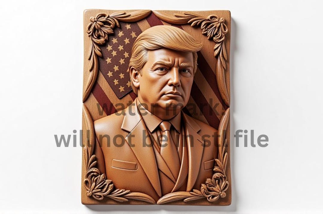 Donald Trump Stl File for Relief Carve Cnc High Quality - Etsy