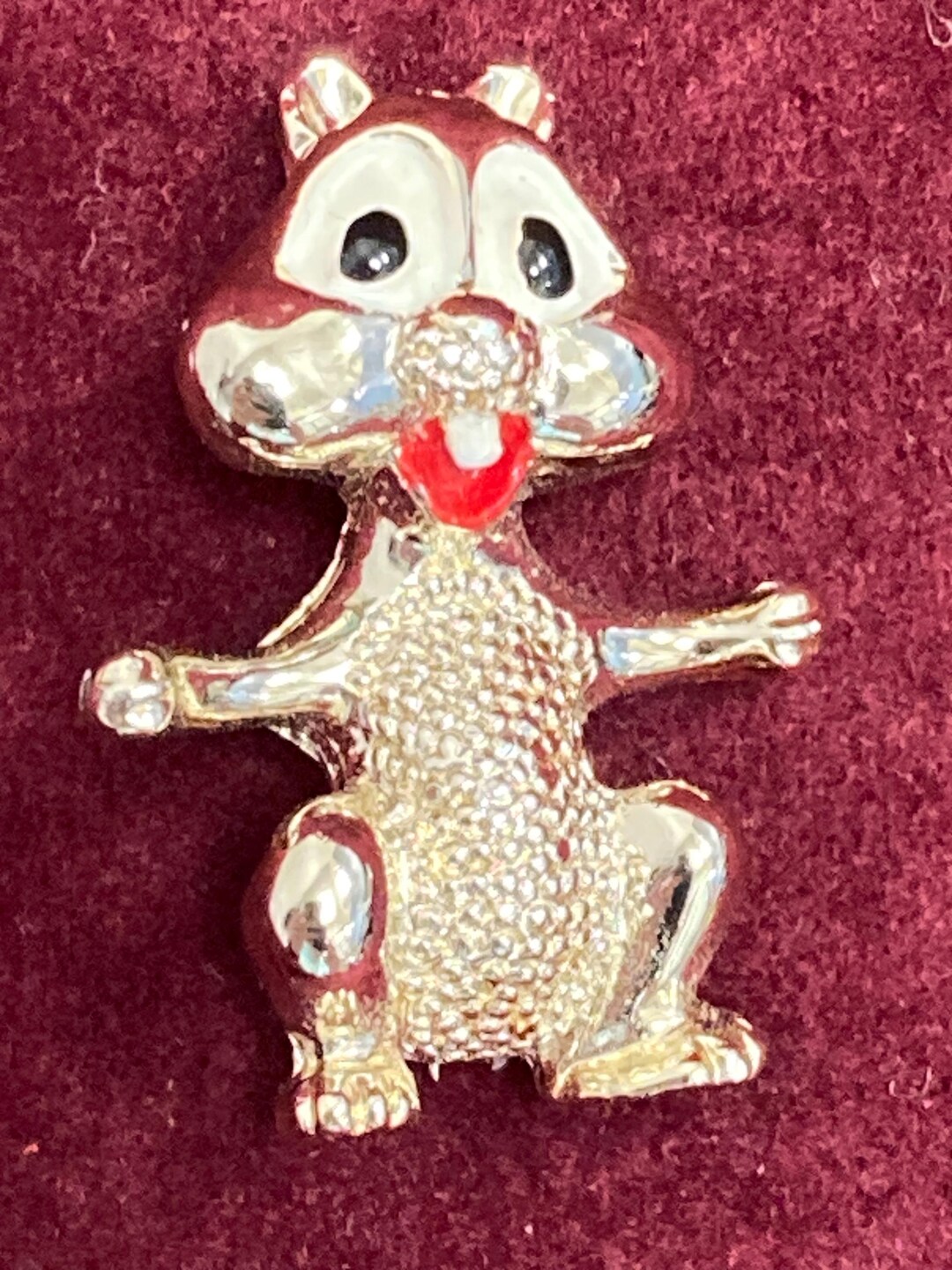 Vintage Gerry Chipmunk Squirrel Enamel Brooch Pin - Etsy