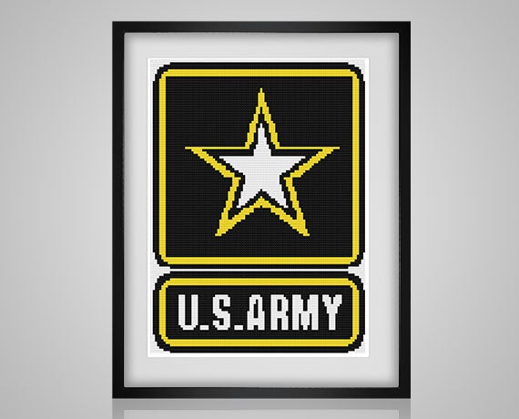 Cross Stitch Pattern US Army Patch Pdf Tutorial United States | Etsy