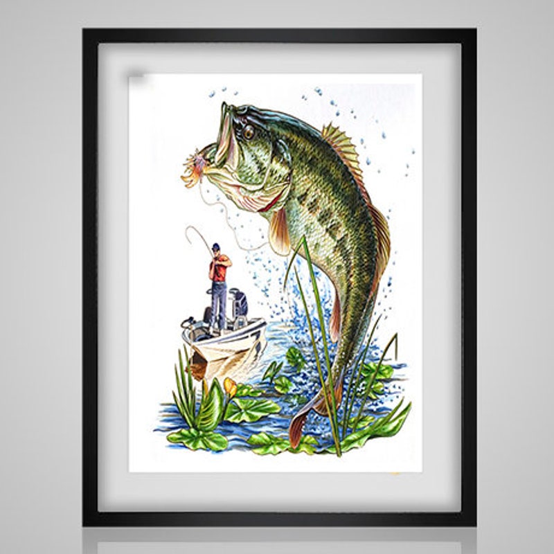 Fishing Cross Stitch - Etsy