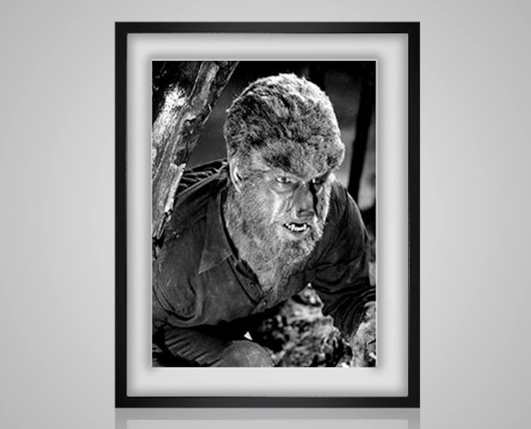 The Wolfman- Black and White Still Universal Monsters Lon Cheney Horror ...