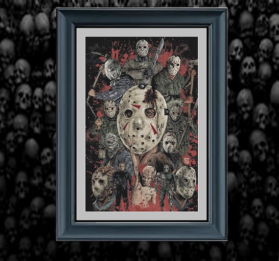 Many Face of Jason PDF Cross Stitch Pattern INSTANT - Etsy