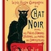 Le Chat Noir - Art Nouveau French the Black Cat Bohemian Advertisment ...