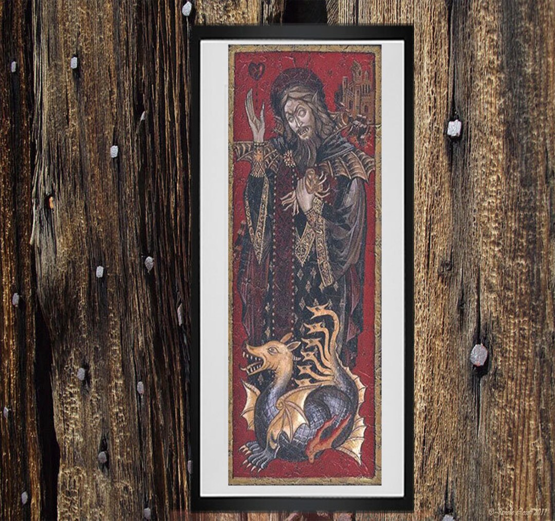 Cross Stitch Pattern Dracula Tapestry Vlad the Impaler Tepes Vampire ...