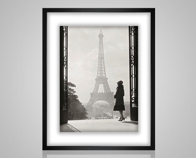 Gateway to Paris Eiffel Tower Monotone European Travel Diy Cross Stitch ...