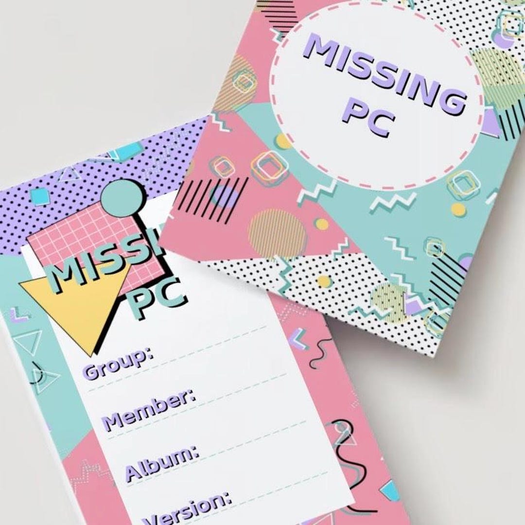 Photocard Placeholder Cards - Etsy