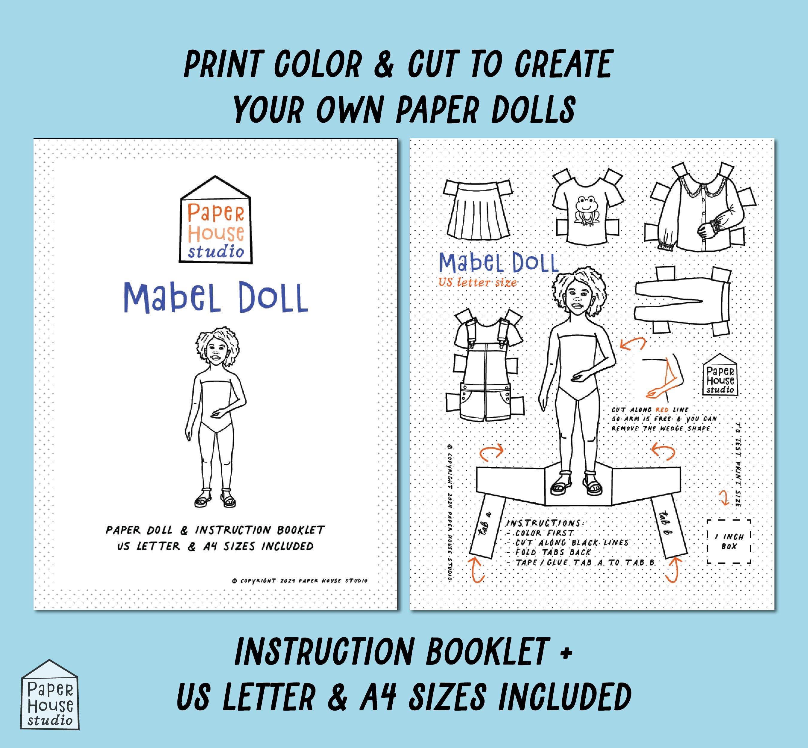 Printable Mabel Paper Doll Kit | DIY Craft Activity for Kids | US ...
