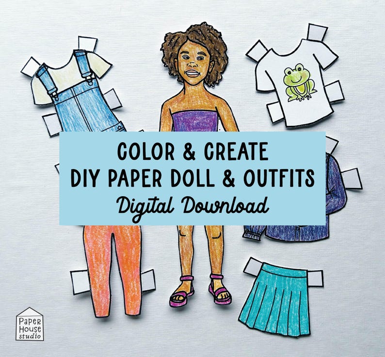 Printable Mabel Paper Doll Kit | DIY Craft Activity for Kids | US ...