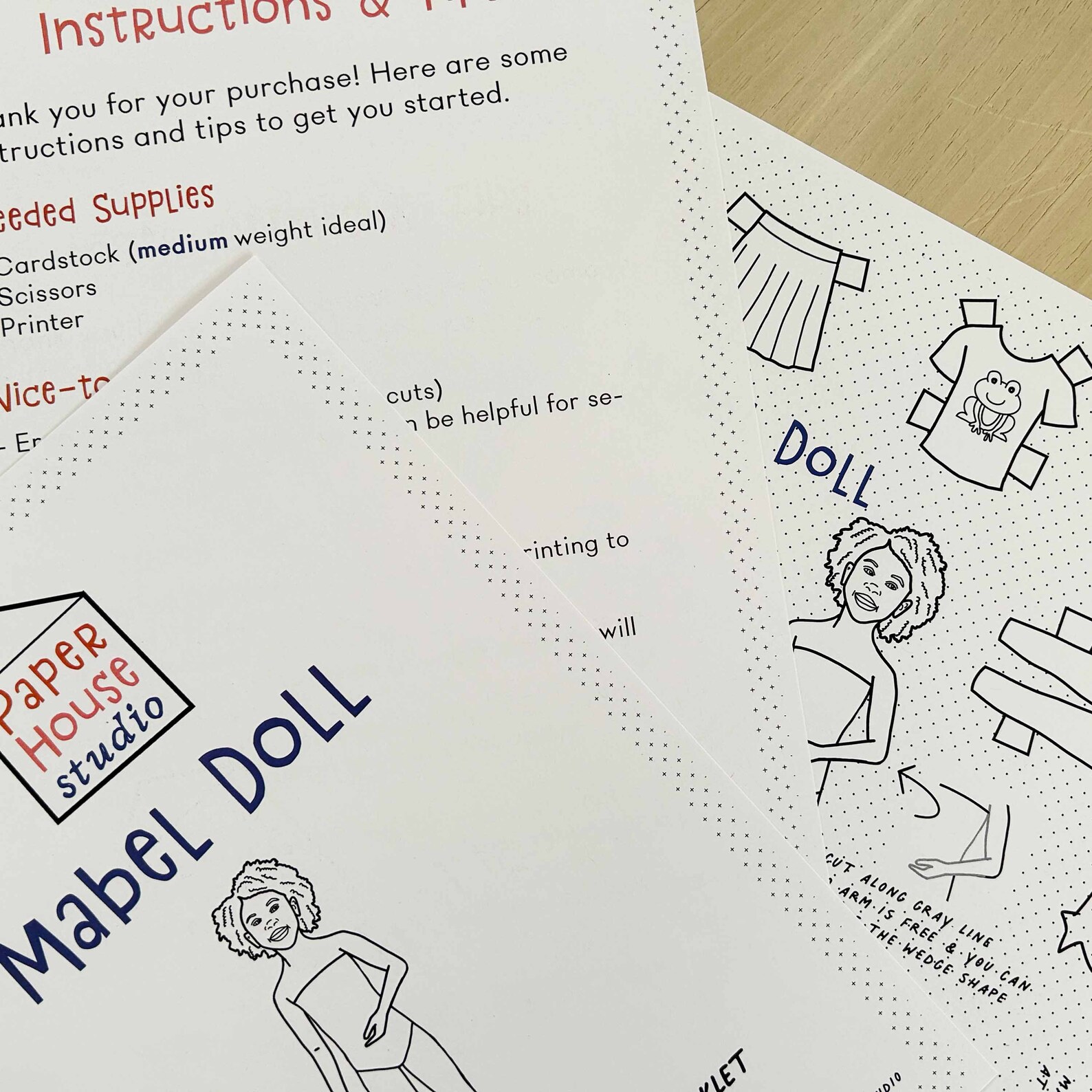 Printable Mabel Paper Doll Kit | DIY Craft Activity for Kids | US ...