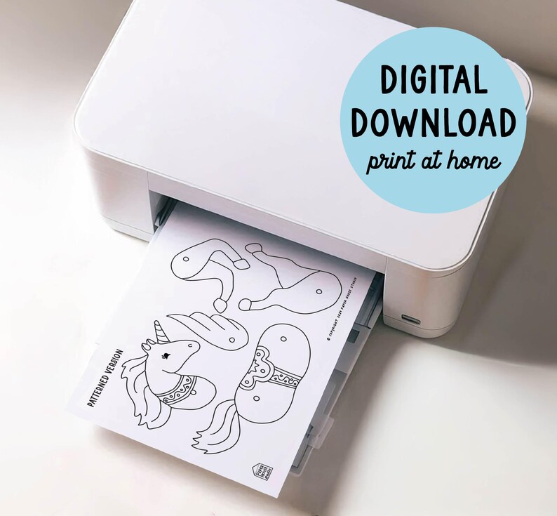 Moveable Unicorn Craft – Fun Printable DIY Coloring Activity for Kids ...