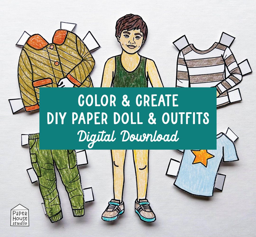 Alex Paper Friend | Realistic Hand-drawn Printable Digital Download ...