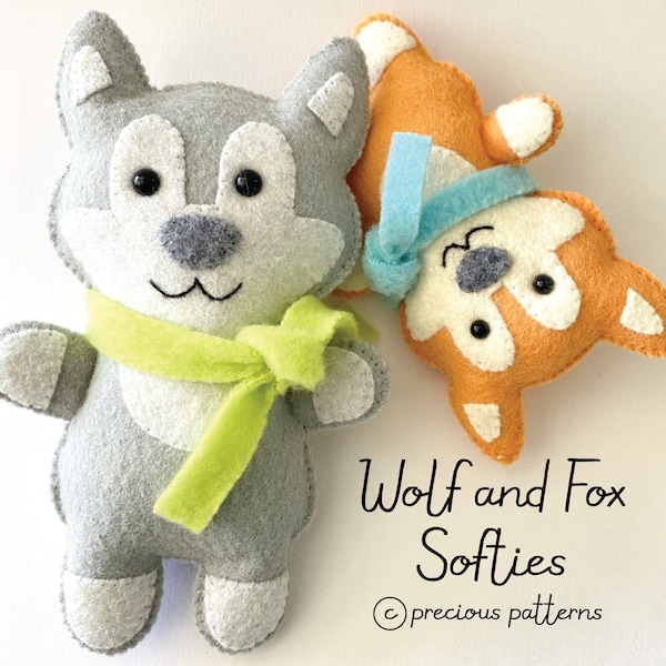 Felt Wolf - Etsy