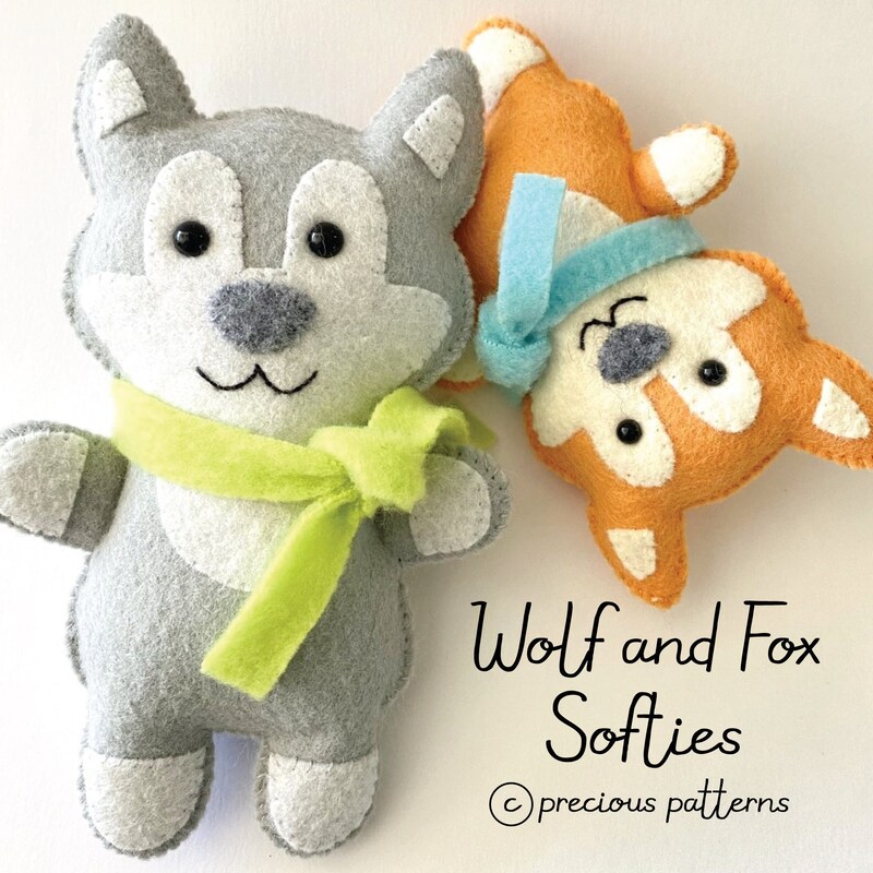 Felt Wolf - Etsy
