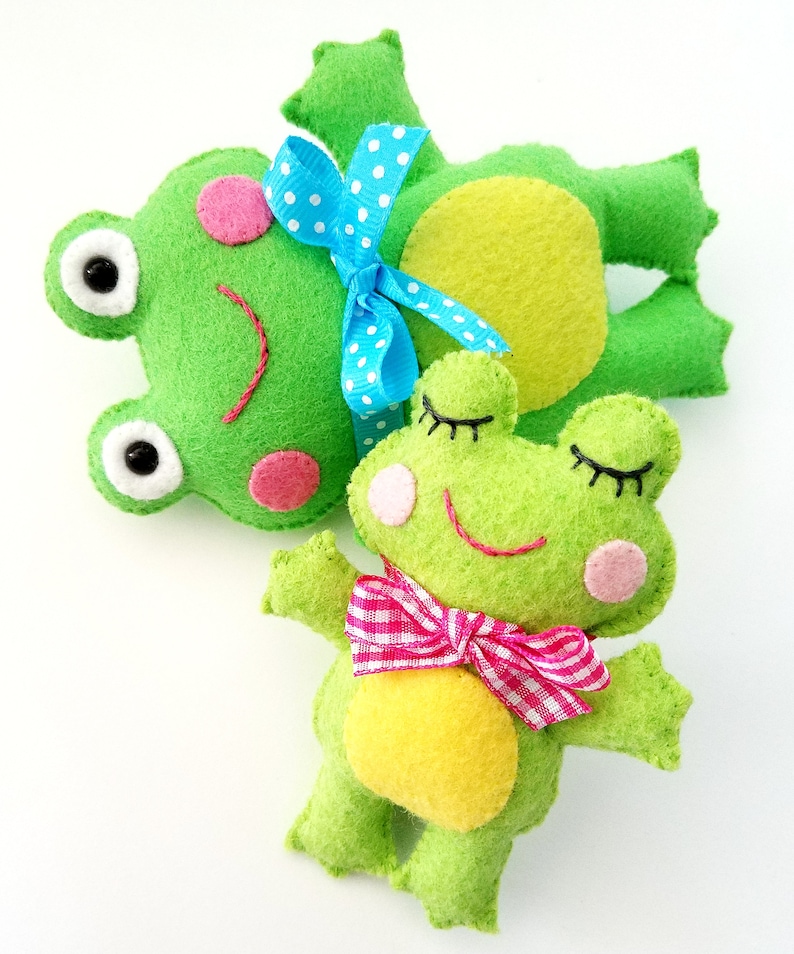 Felt Frog Softie Toy Sewing Pattern - Tutorial - PDF Epattern - Spring ...