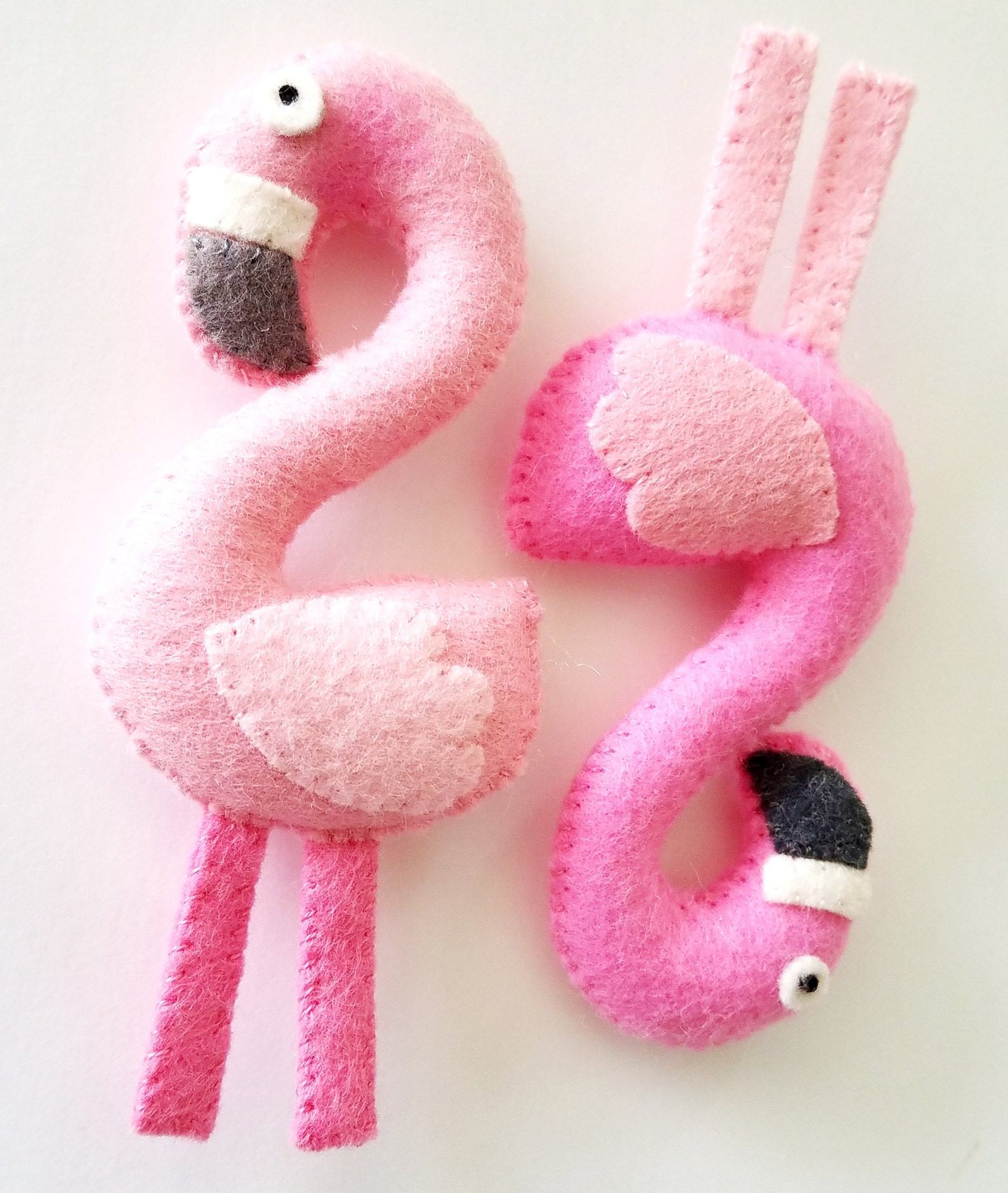 Felt Flamingo Toy Softie Sewing Pattern Tutorial PDF E PATTERN Florida Flamingos DIY Ornament - Etsy