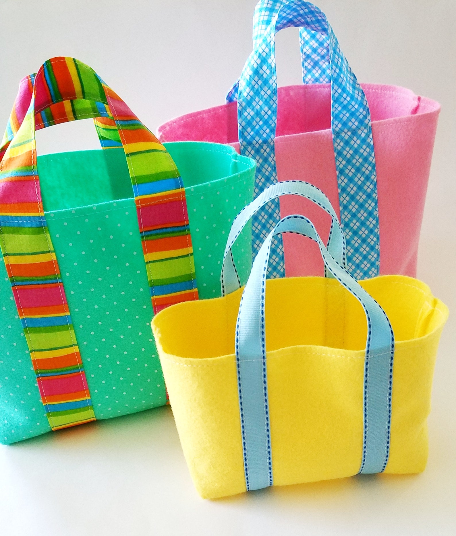 Felt Bag Sewing Pattern Pouch Bag Purse With Handles | Etsy