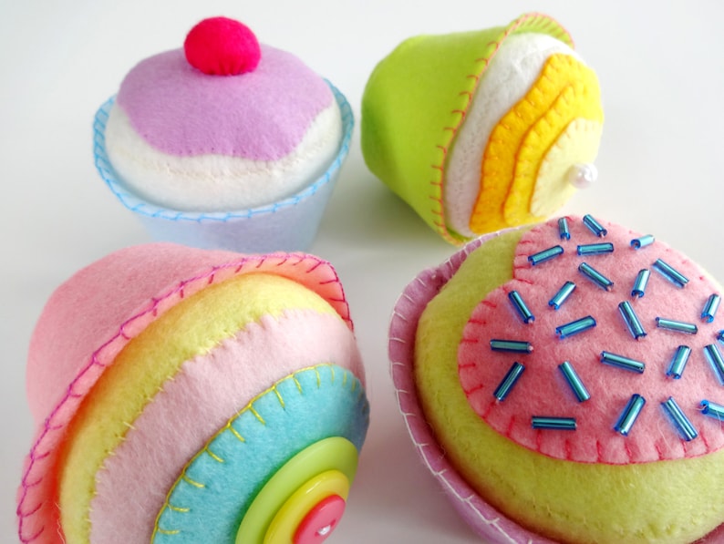 Felt Cupcakes Sewing Pattern - Etsy