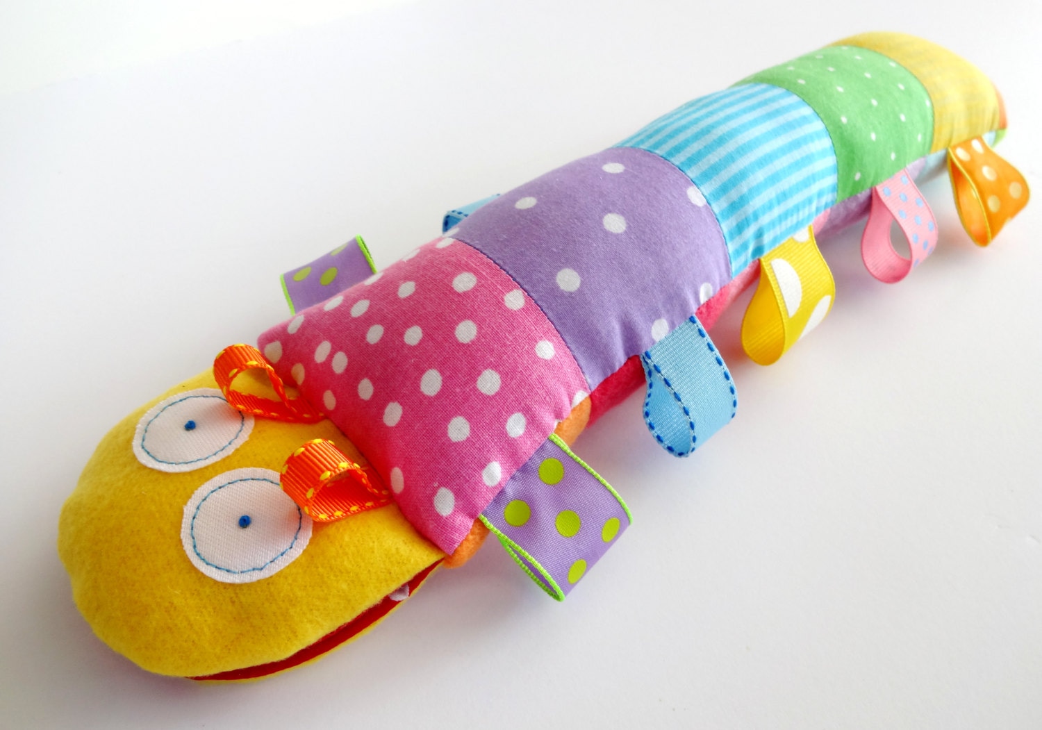 Caterpillar Softie Toy With Ribbons PDF E-pattern - Etsy
