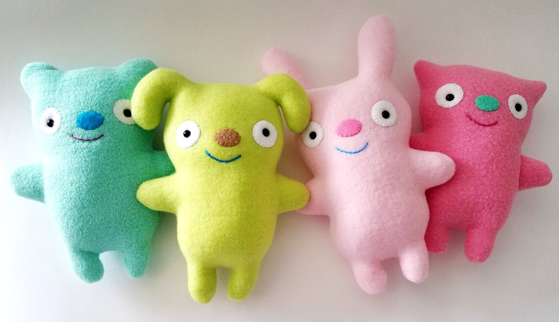 Fleece Animal Toy Softie Sewing Pattern Tutorial for Baby - Etsy