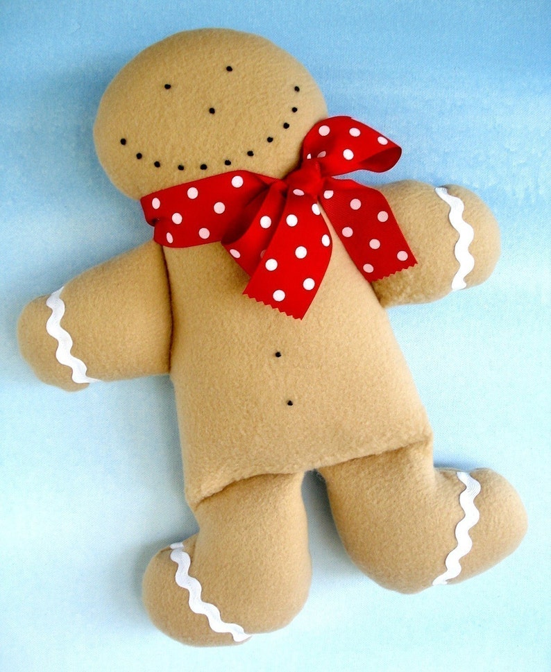 Christmas Gingerbread Man Toy Sewing Pattern PDF Epattern - Etsy